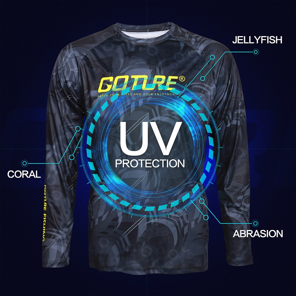 Goture Long Sleeve Fishing Clothing Quick-Drying S... – Grandado