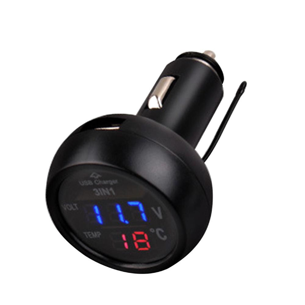 3 In 1 Multi-function Car Voltmeter On-board Therm... – Grandado