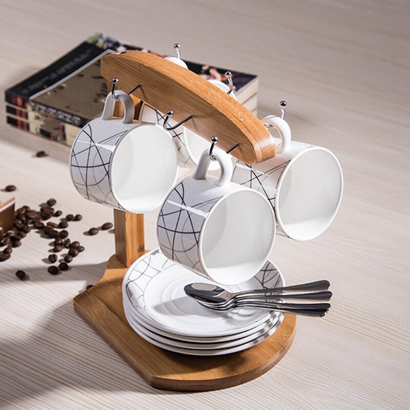 Bekerhouder Mok Rack-Bamboe Koffiekopje Rack Thuis... – Grandado