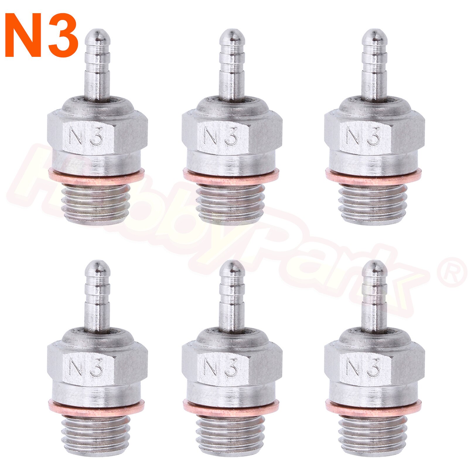 6pcs & Medium Spark Glow Plugs N3 N4 Engine Pa... – Vicedeal