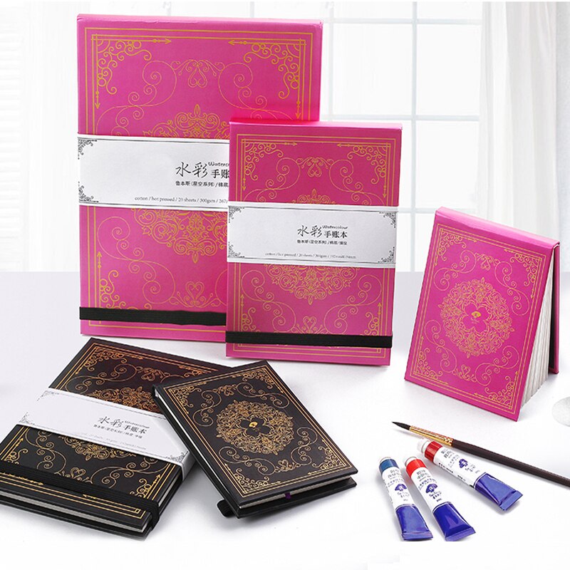 20 sheets 300g Cotton Paper Watercolor book doodle... – Grandado