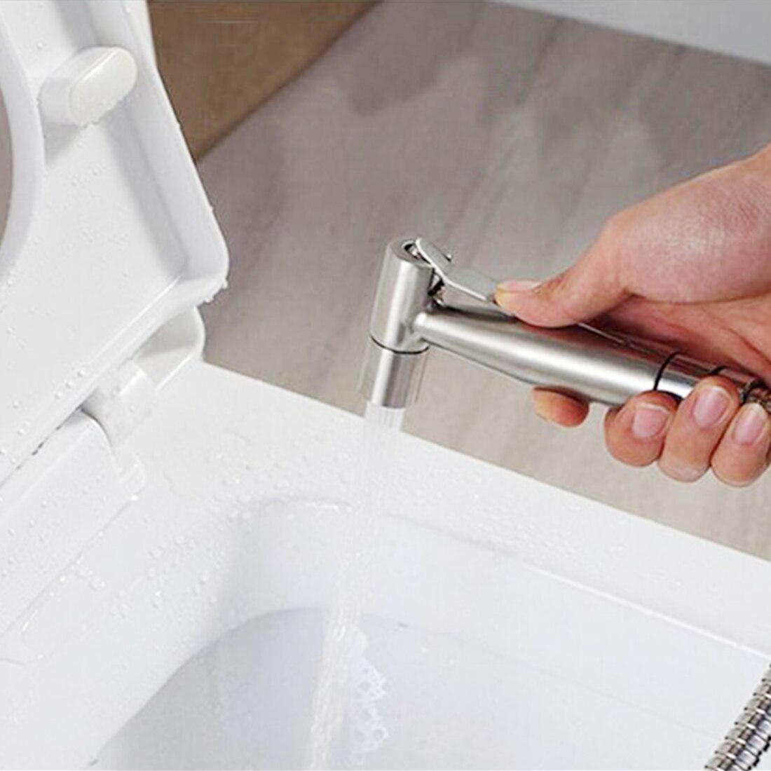Stainless steel bidet for bathroom hand-held toile... – Grandado