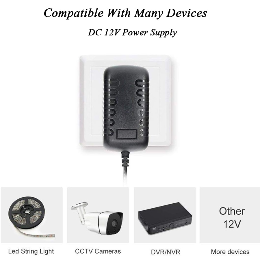 DC 12 V 2A Power Adapter AC110V-220 V Adapter 12 V... – Vicedeal