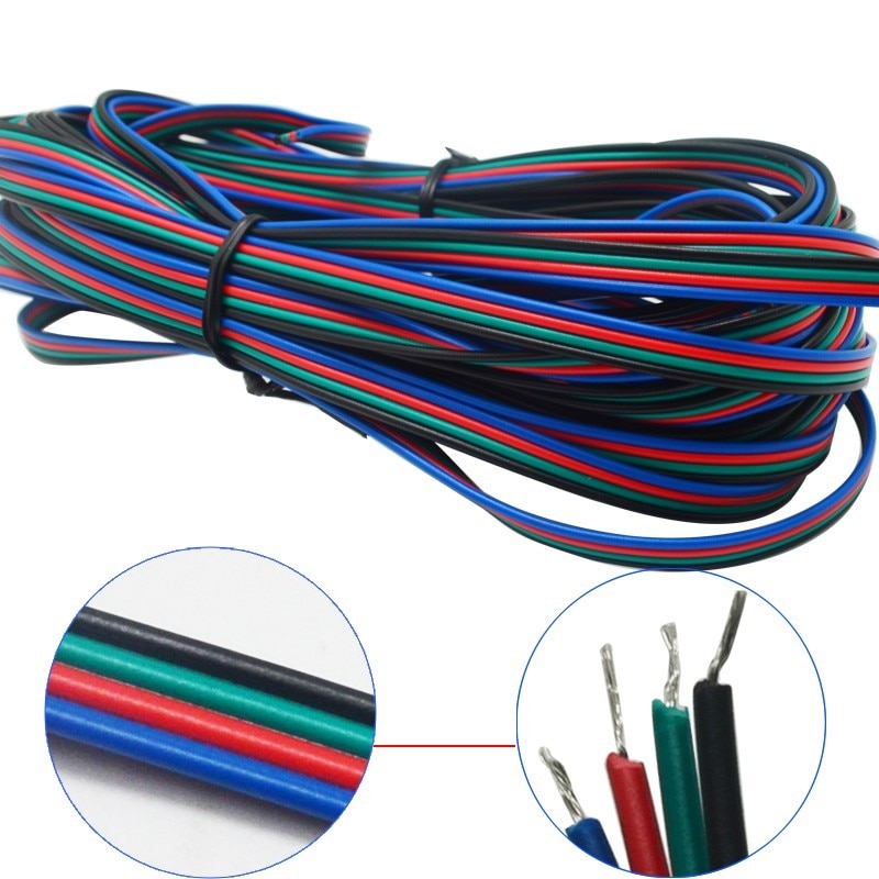 Electrical Wire 22 AWG 4Pin10m 20M30M 50M 100M RGB... – Vicedeal