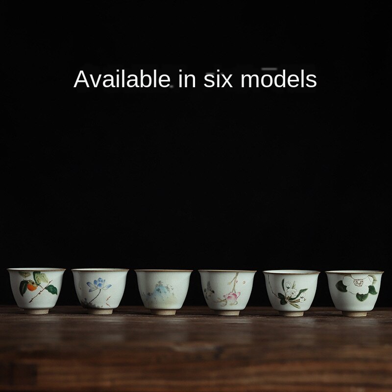 Ru Tea Cup Ru-porcelain Gracked Glaze Can Raise La... – Grandado