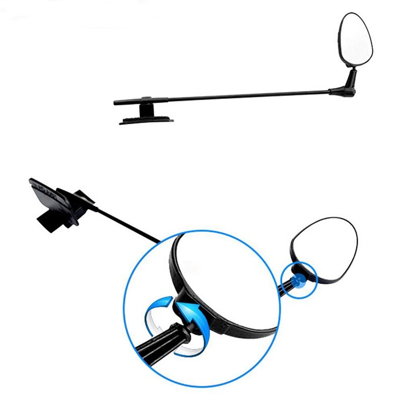 360°Rotated Adjustable Bike Helmet Rear View Mirro... – Vicedeal