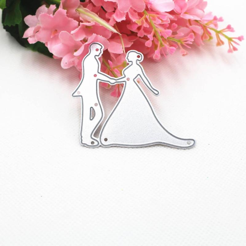 Bride Groom Dancing Wedding Couple Metal Cutting D... – Grandado