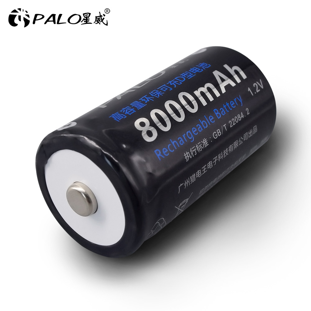 1-8pcs 1.2V ni-mh D size rechargeable battery D ba... – Vicedeal