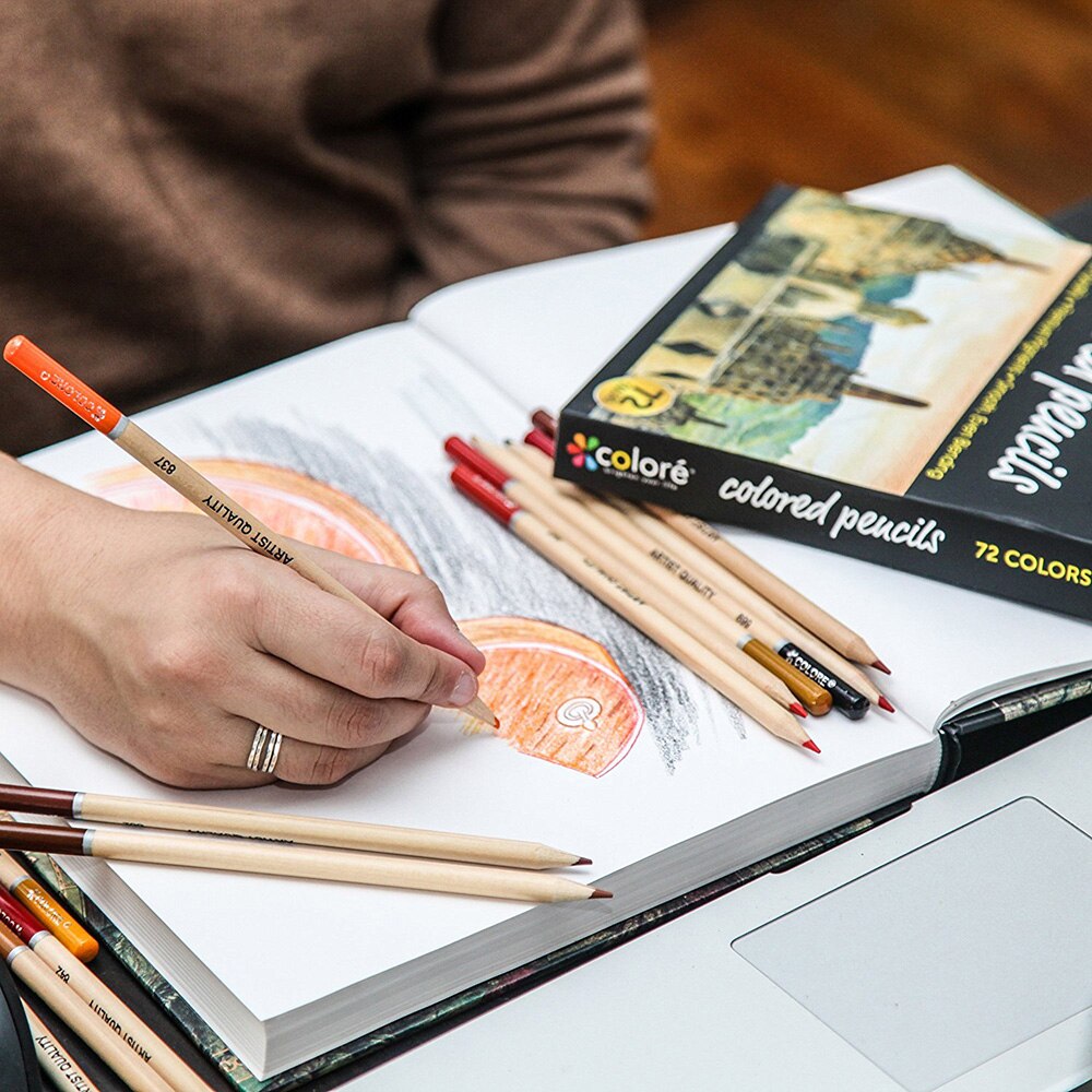 Colore 72 Colors Colored Pencils Pre-Sharpened Pen... – Vicedeal