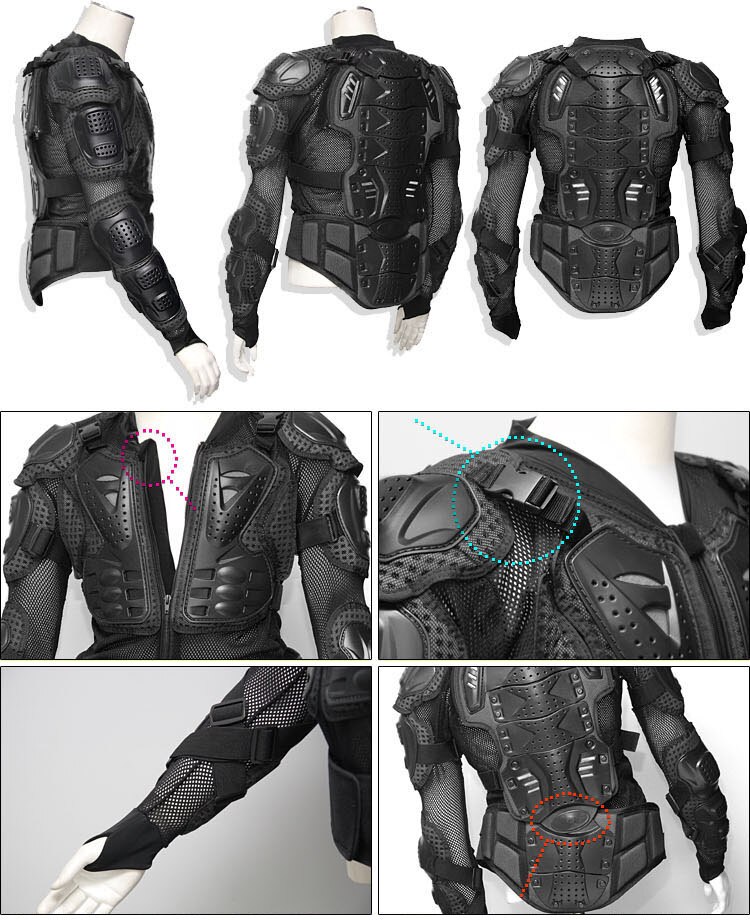 Motorcycle Full Body Armor Protector Pro Street Mo... – Grandado