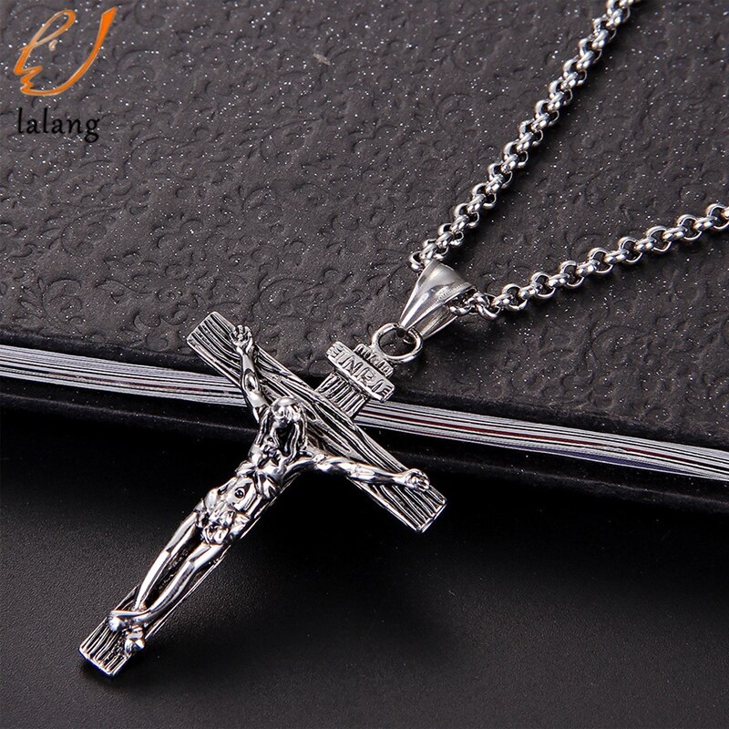 Cross Necklace Men Chain Christian Jewelry For The... – Vicedeal