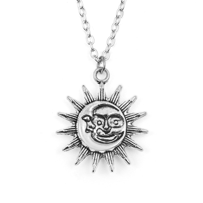 Best selling retro trend golden sun pendant person... – Vicedeal