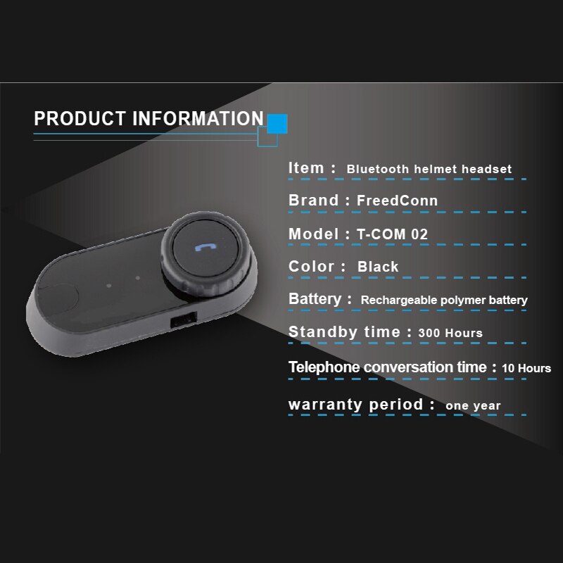 Freedconn Helm Headset Bluetooth Headset Auto-ontv... – Vicedeal