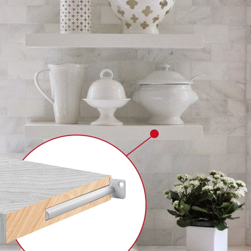 2pcs/set T-shaped Invisible Wall-mounted Shelf Sup... – Grandado