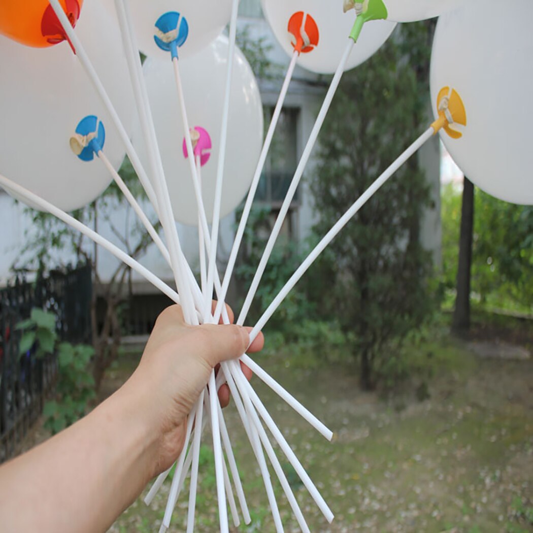 200 stks 15.75 ''Ballon Sticks Diverse Kleuren Pla... – Grandado