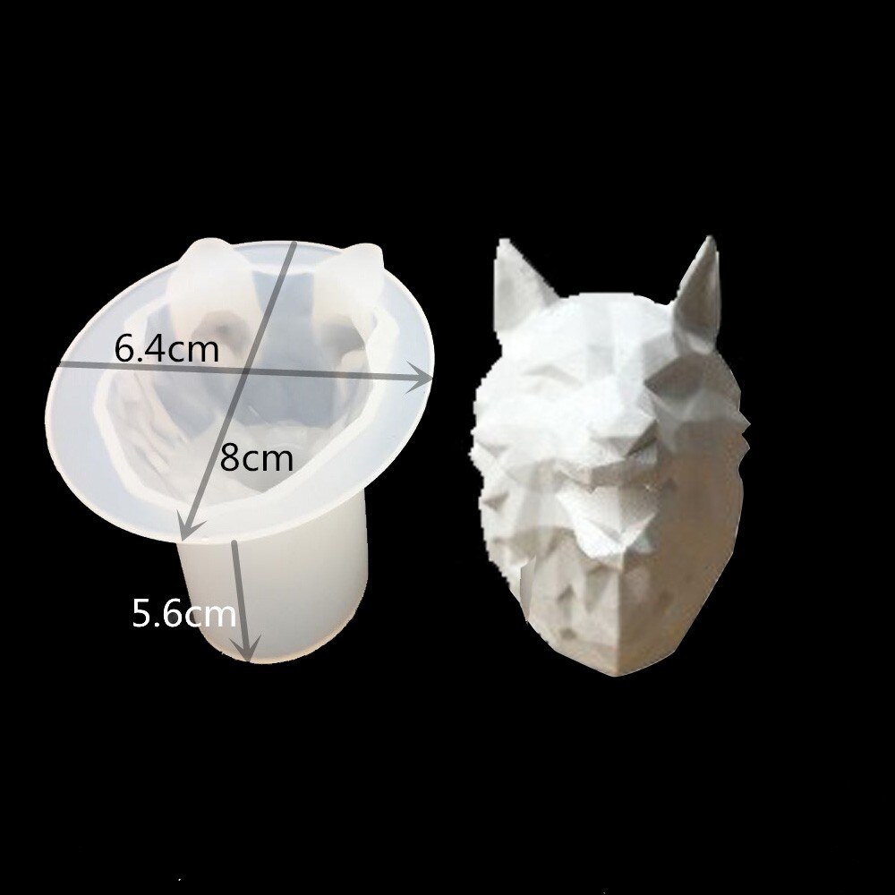 3d Animals Silicone Mold Lion Wolf Fondant Cupcake... – Grandado