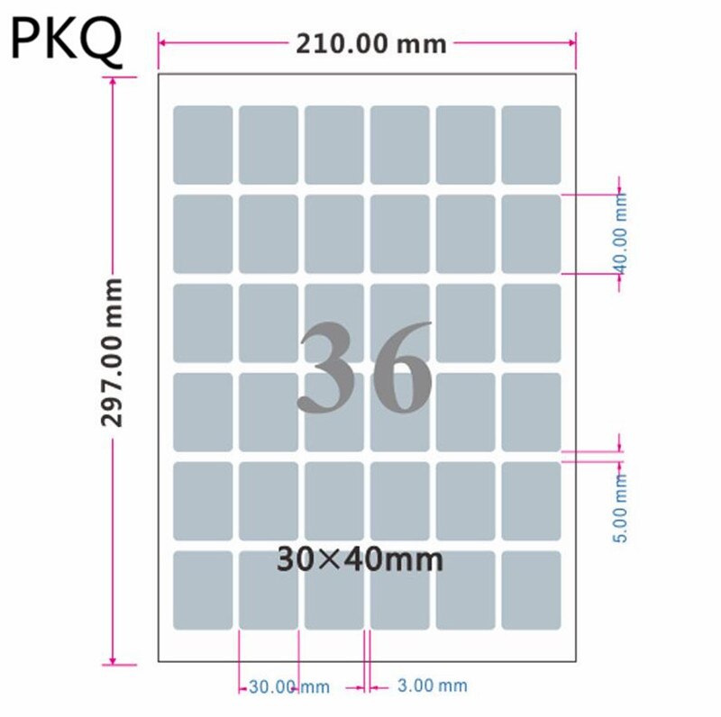 50 sheets/set A4 Mat zilver coating zilver laserpr... – Grandado