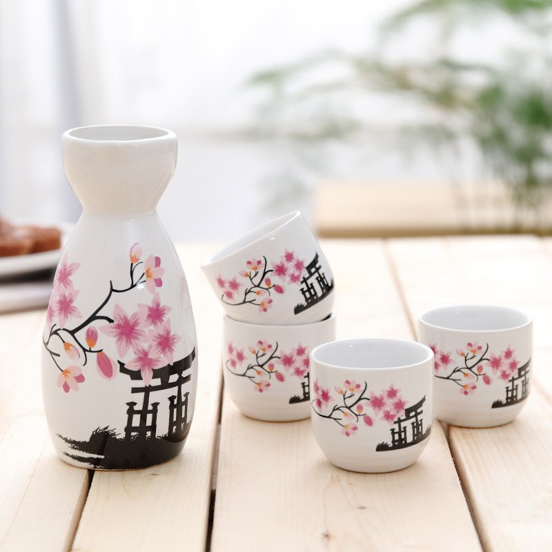 5 st/set keramik japansk sake serveringsset hushål... – Grandado