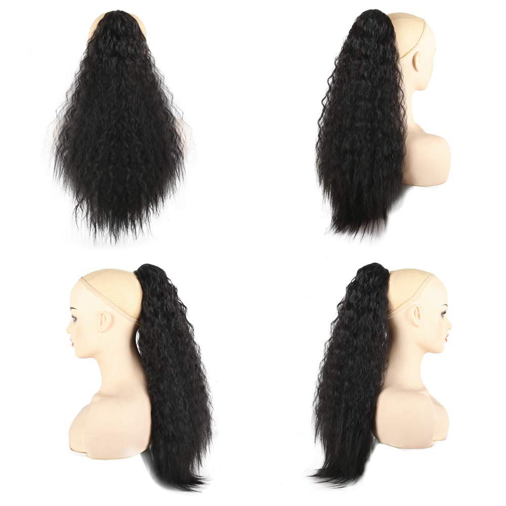 Sjarmerende kort bølget hestehale hair extensions ... – Vicedeal