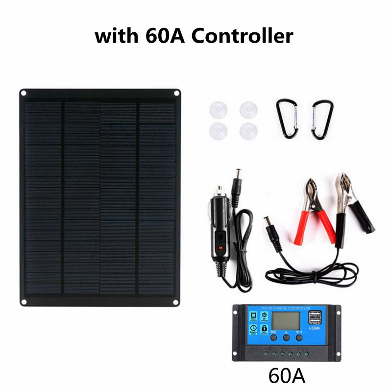 20W Solar Panel Kit 18V/5V USB Solar Mobie Charger... – Grandado