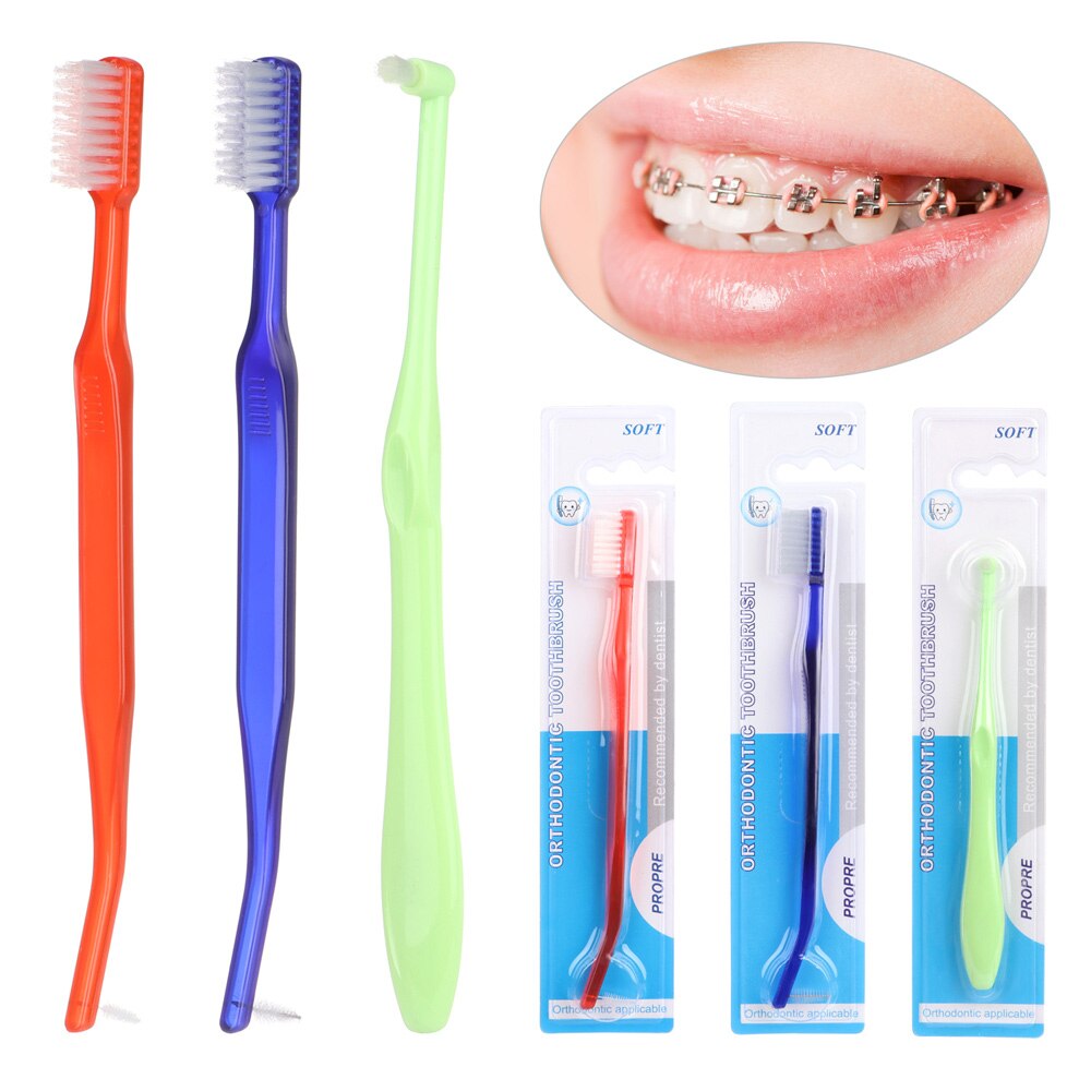 Orthodontic Toothbrushes Double-Ended Interdental ... – Vicedeal