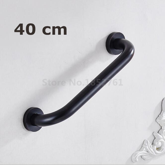 Brass Black Bathroom 30/40/50cm Grab Bar Shower Sa... – Grandado