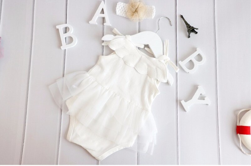 Cotton Summer Newborn Baby Girl Clothes Angel Wing... – Grandado