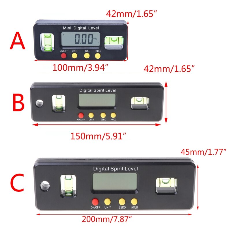 Magnetic Angle Finder Electronic Level Box Digital... – Grandado