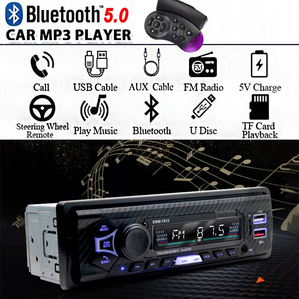 12V 1 Din Stereo MP3 Speler Auto Bluetooth Fm Radi... – Vicedeal
