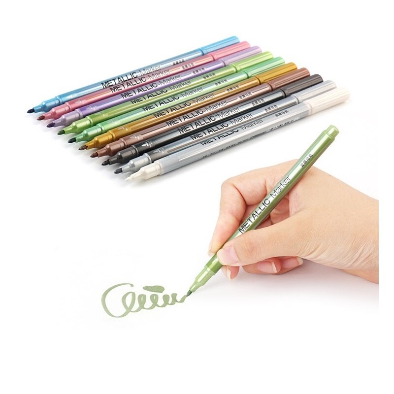 Rotulador de Arte de Color metálico, juego de bolí... – Grandado