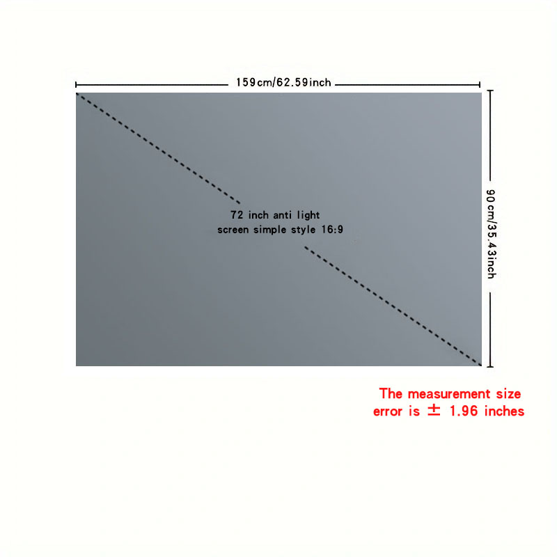 30-133 inch projection screen with metal anti ligh... – Grandado