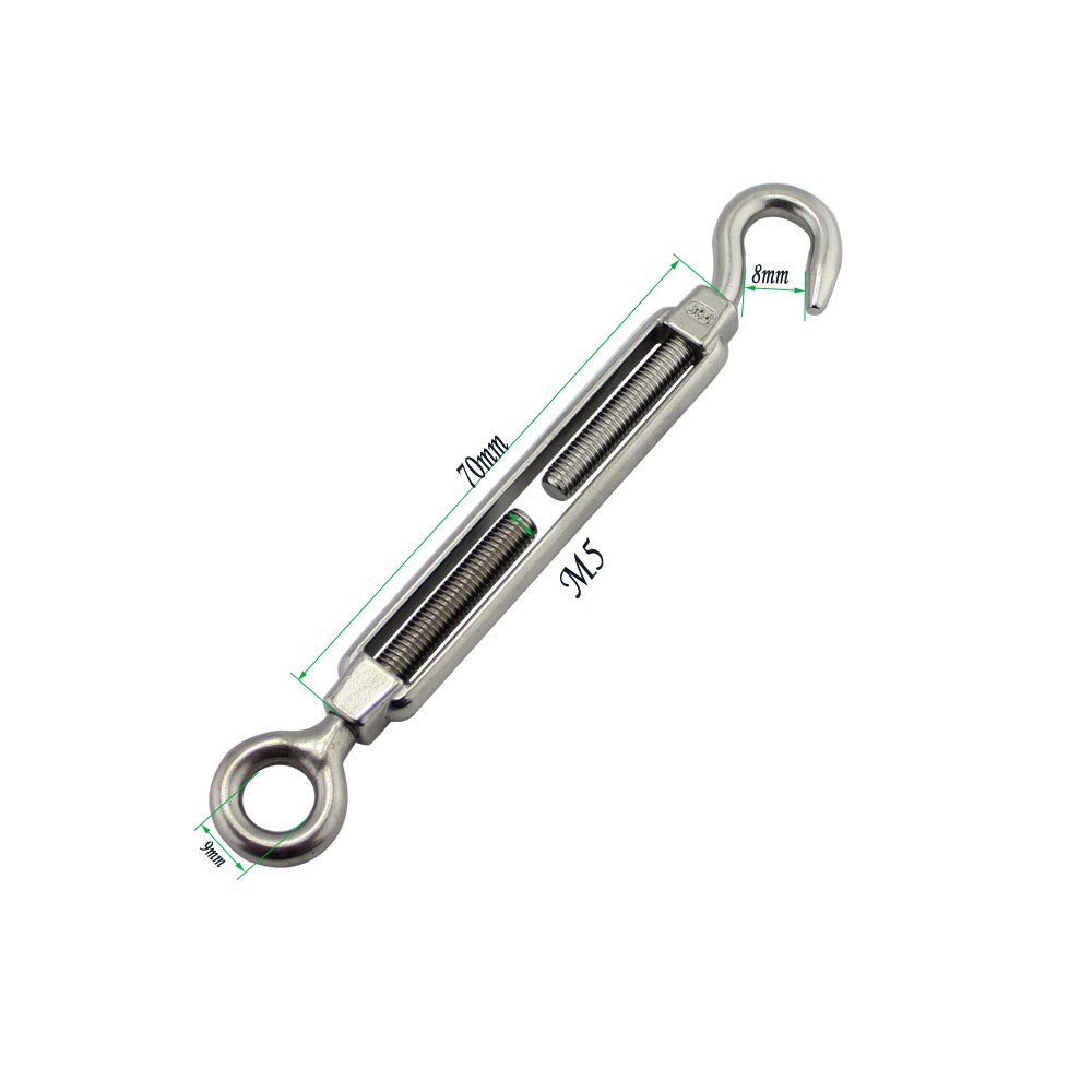 Stainless Mini Open Body Hook-Eye Turnbuckle High ... – Grandado
