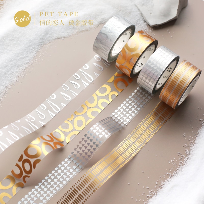 Natural fragment series Gilding PET washi tape Pla... – Grandado