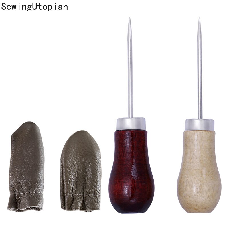 Leather Craft Awl Tool Hole Wooden Handle Awls DIY... – Grandado