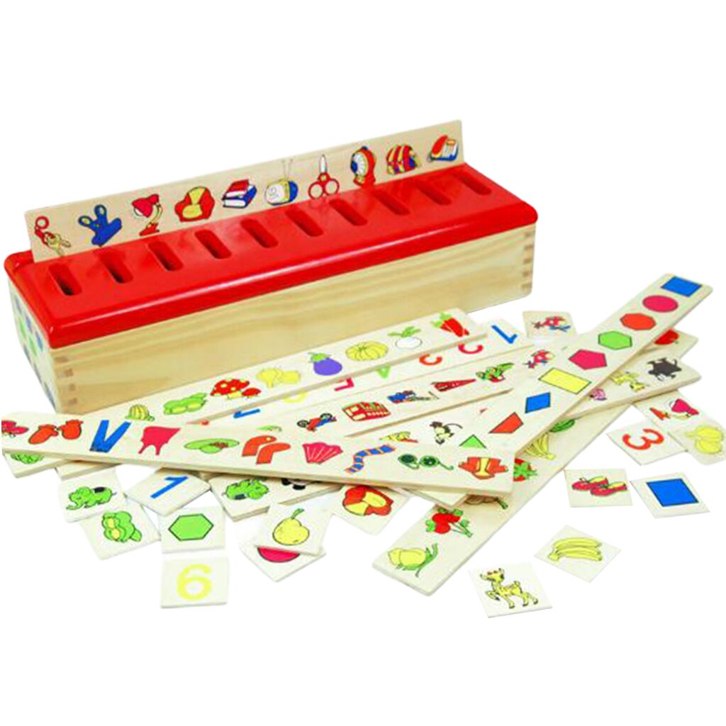 Wooden Knowledge Classification Box, Early Educati... – Grandado