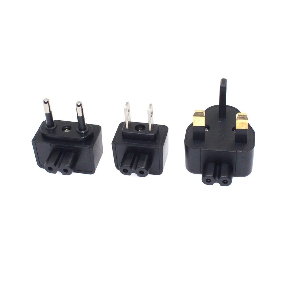 IEC 320 C7 to EU/US/UK AC Adapter Plug 2.5A Connec... – Grandado