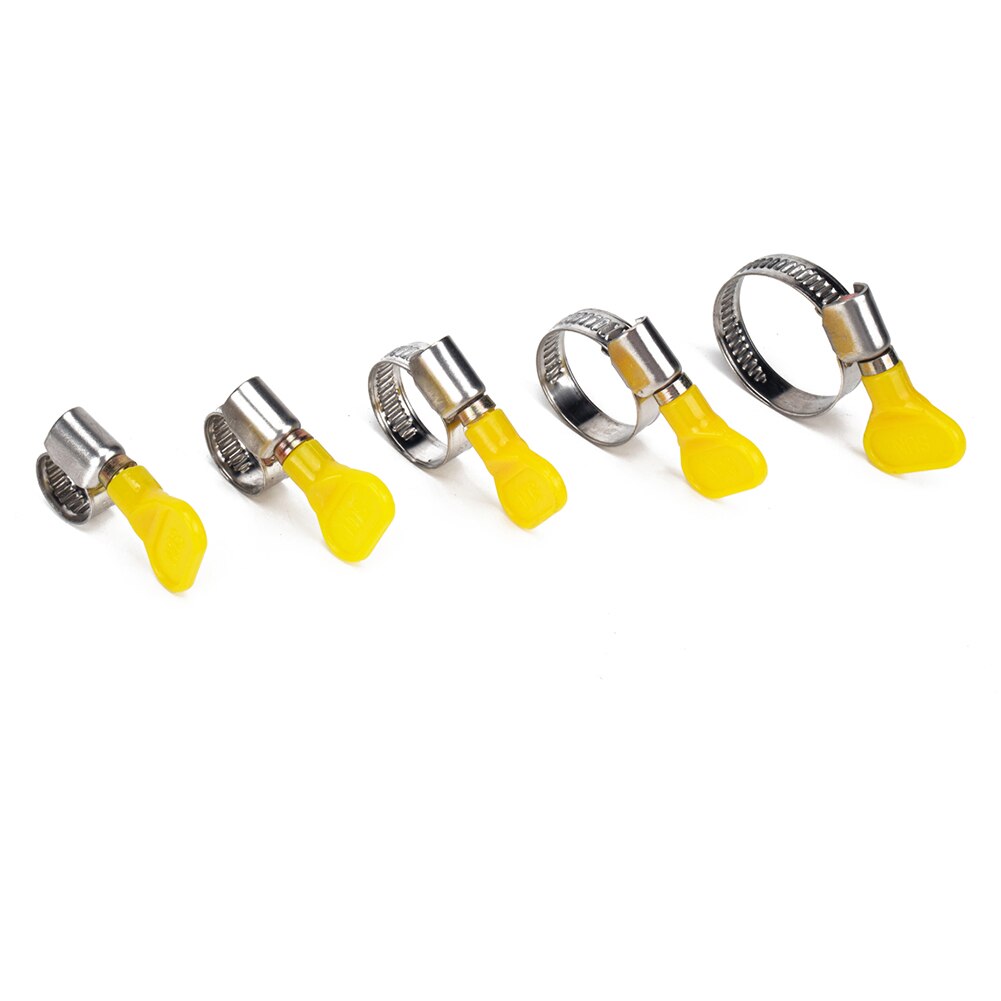 60pcs Thumb Screw Hose Clamps Stainless Steel 5 Si... – Grandado