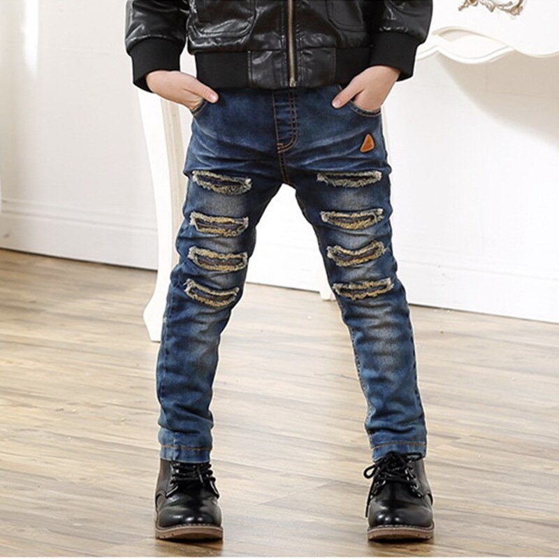 children spring casual denim Pants Kids boys autum... – Grandado