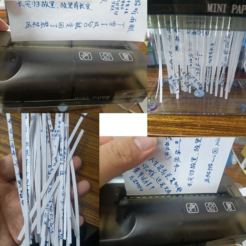 4 Colors Mini Manual Shredder Portable Hand Shredd... – Vicedeal