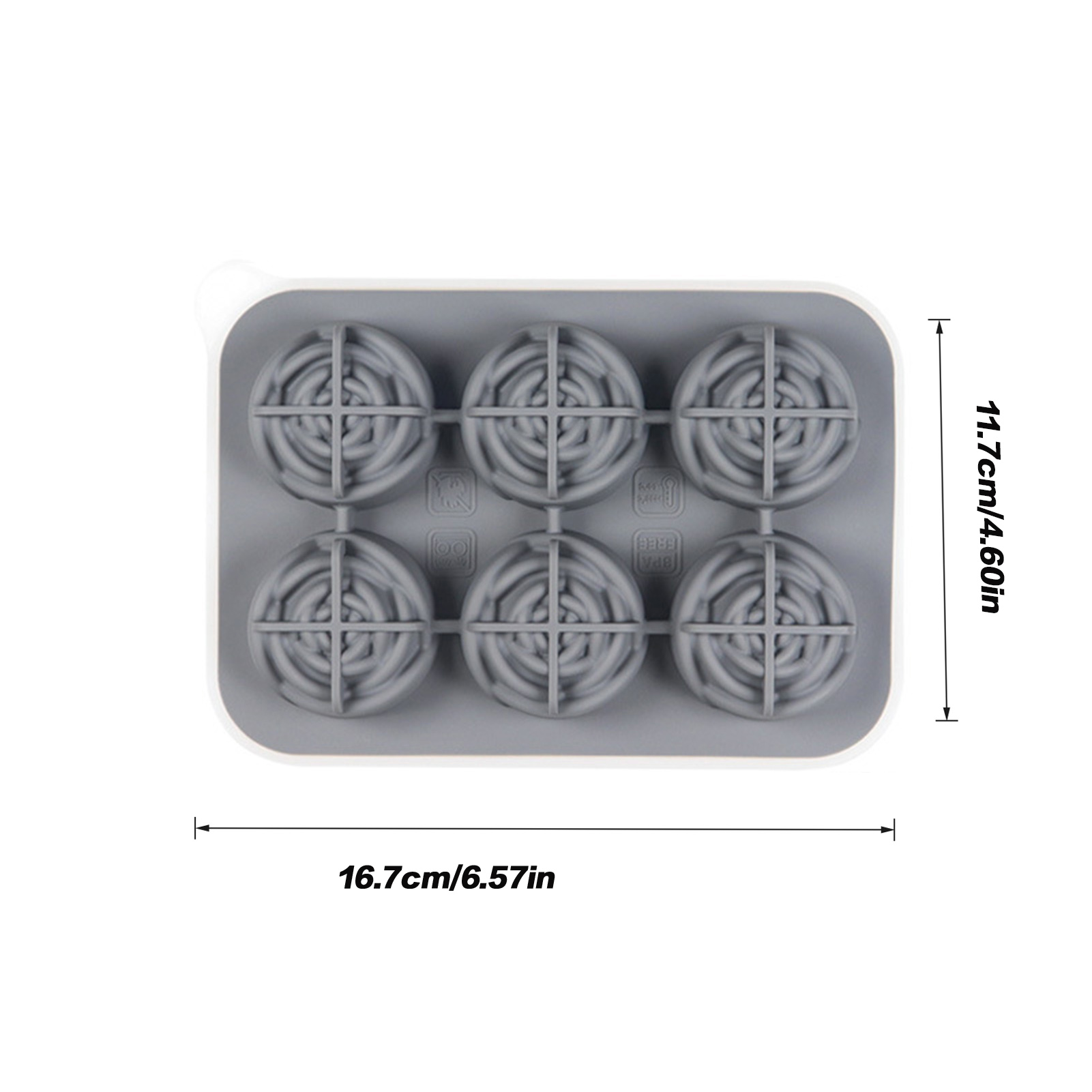 6 gitre stor isbakkeform stor fødevaregodkendt sil... – Vicedeal