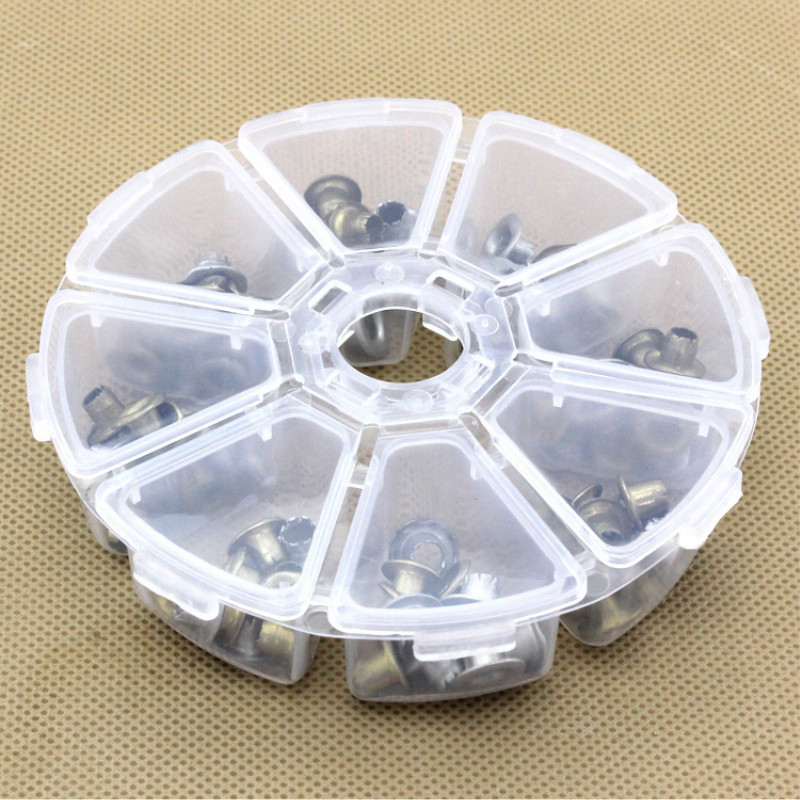 8grids Round plastic storage box Adjustable clear ... – Grandado