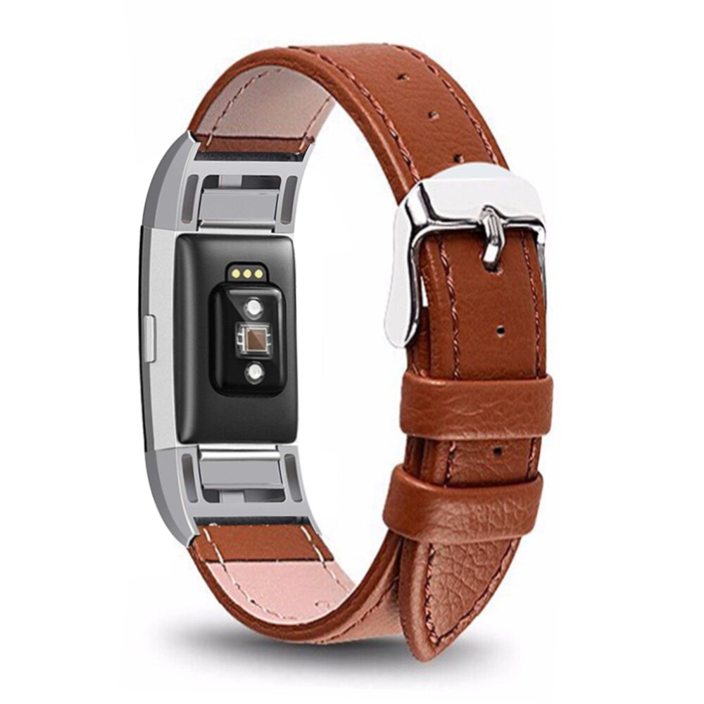 5 Color Leather Watch Strap for Fitbit Charge 2 Re... – Grandado