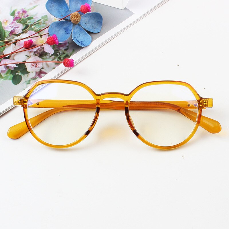 tr90 irregular small round frame anti-blue glasses... – Vicedeal