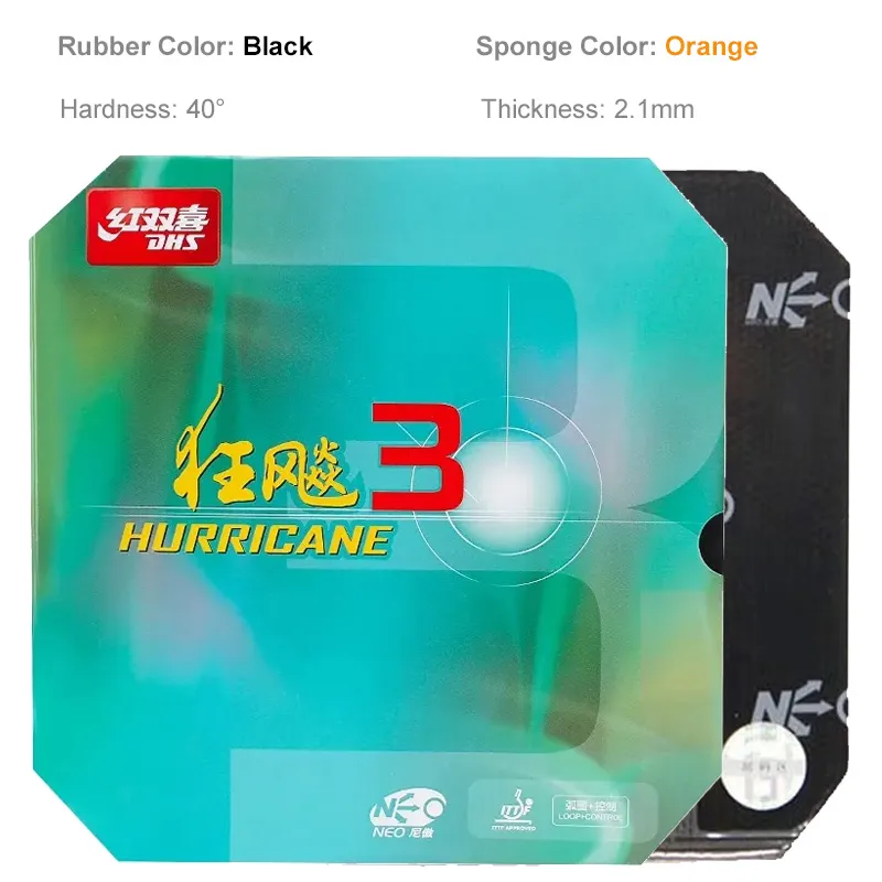 Originele Dhs Neo Orkaan 3 Tafeltennis Rubber Plak... – Vicedeal