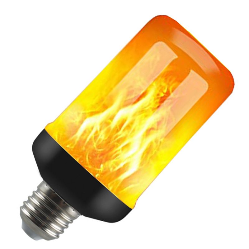 Vlamlamp 4 flikkerend lichteffect vuurlamp wandlam... – Vicedeal