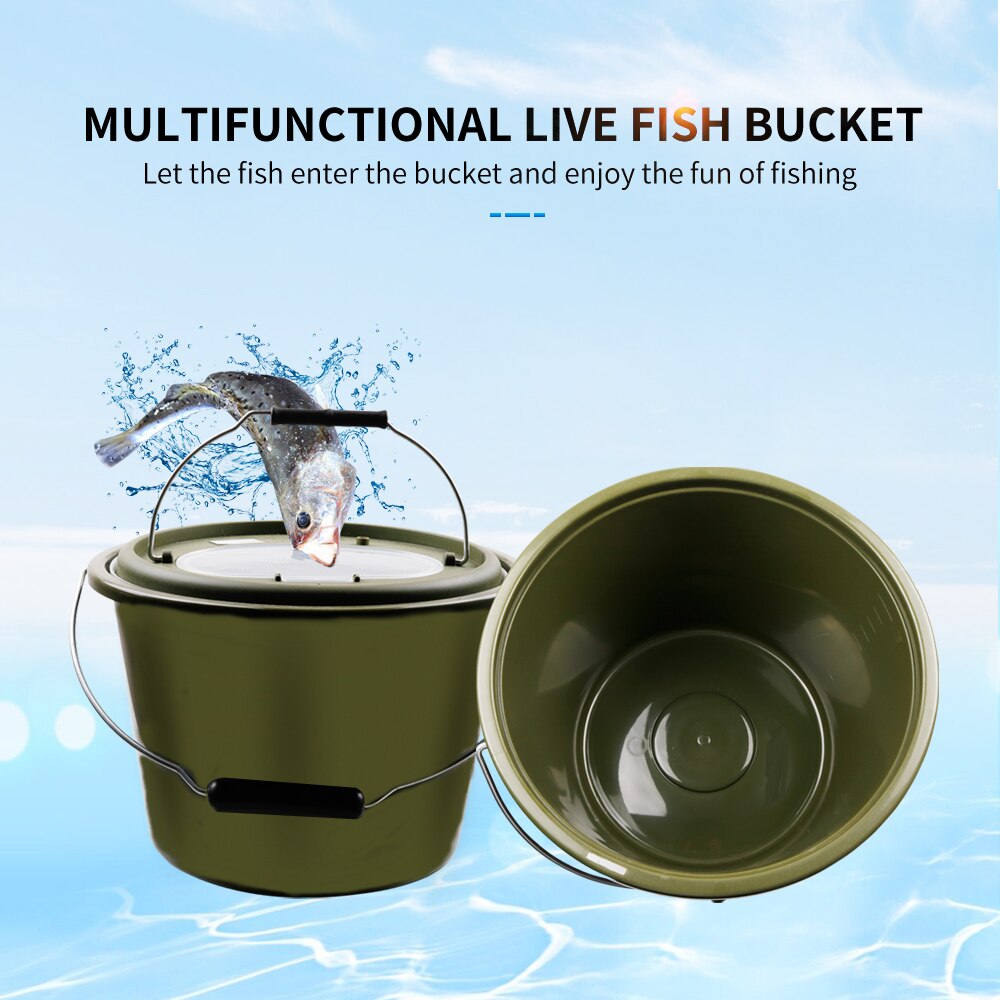 LUSHAZER Plastic Live Fish Bucket Camping Carp Fis... – Grandado