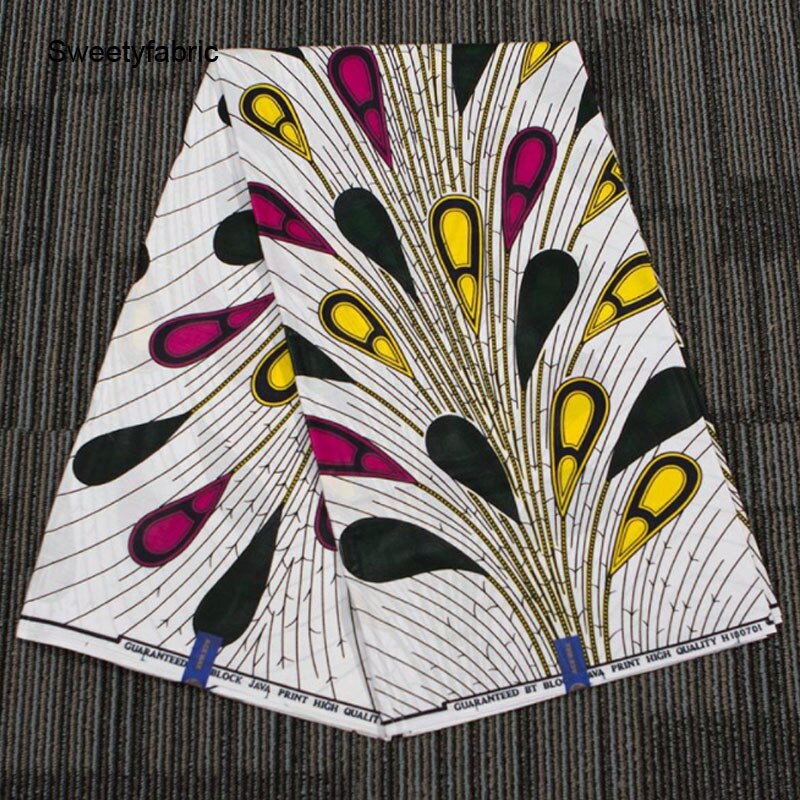 100% Cotton African Fabric Real Ducth African Blue... – Grandado