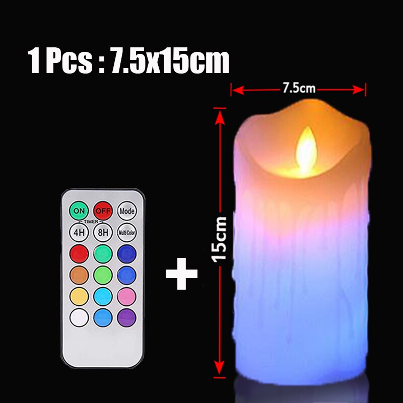 RGB Remote Candles Lights LED Flickering Candles F... – Vicedeal