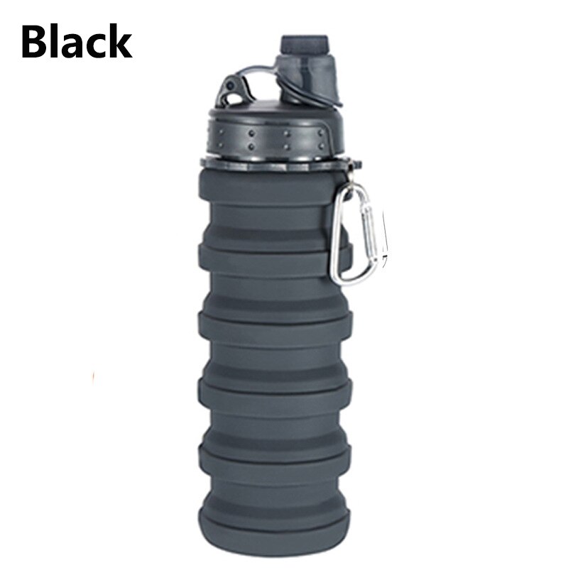 500ML Portable Silicone Water Bottle Folding Leak ... – Grandado