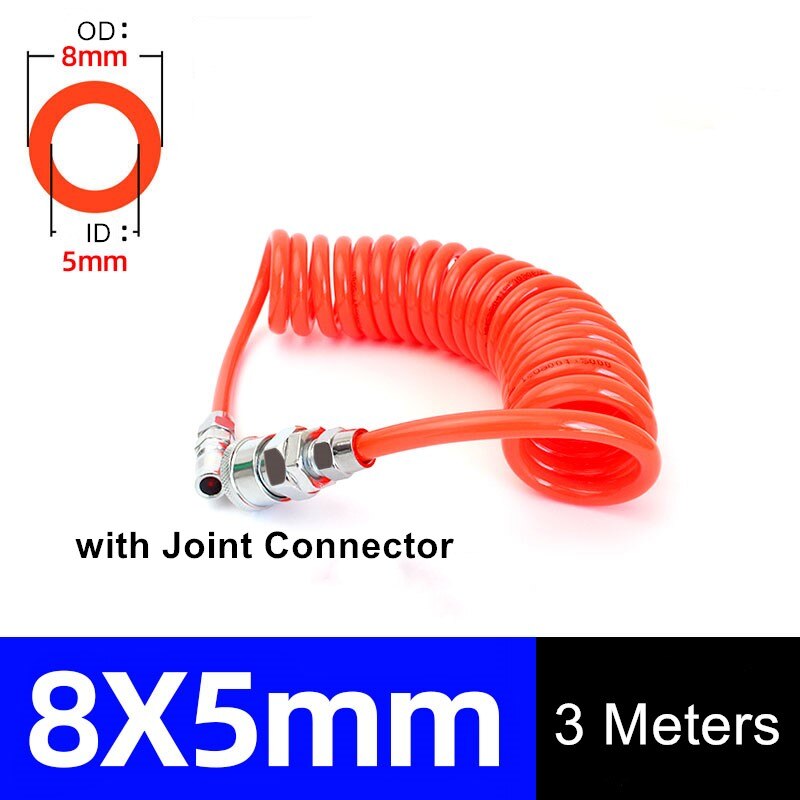 3 Meter Luchtdruk Slang Pu Telescopische Slang Spi... – Vicedeal